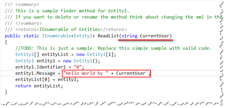 Programmatically retrieve logged in user in SharePoint 2013 BCS Object Model with Visual Studio ...